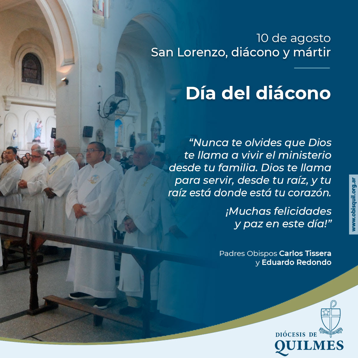 Saludos a los sacerdotes en el día del Párroco – Diócesis de Quilmes